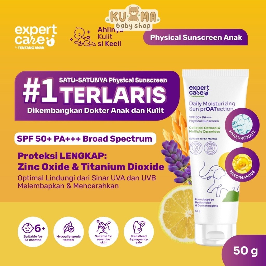 Expert Care Physical Sunscreen SPF 50+ PA+++ | Sunscreen Anak & Bayi S ...